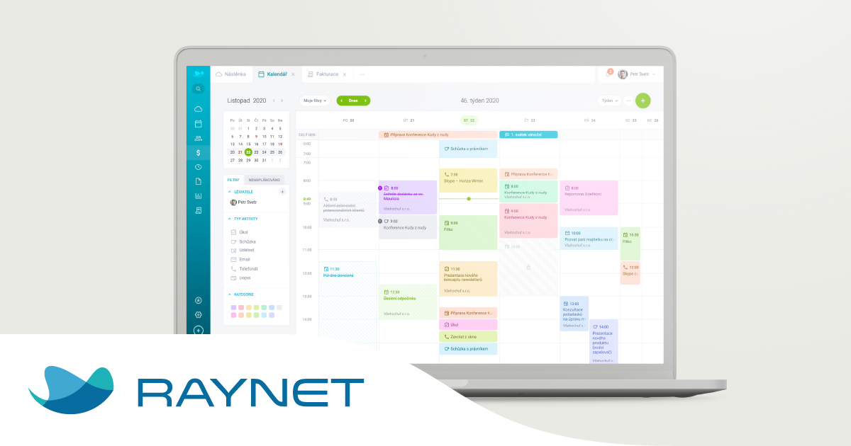 Představujeme RAYNET - nejoblíbenější cloudové CRM v ČR